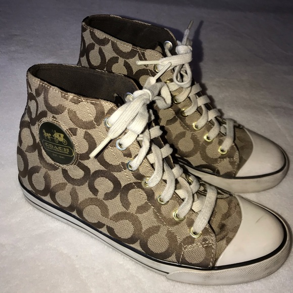 Coach | Shoes | Coach High Top Sneakers | Poshmark